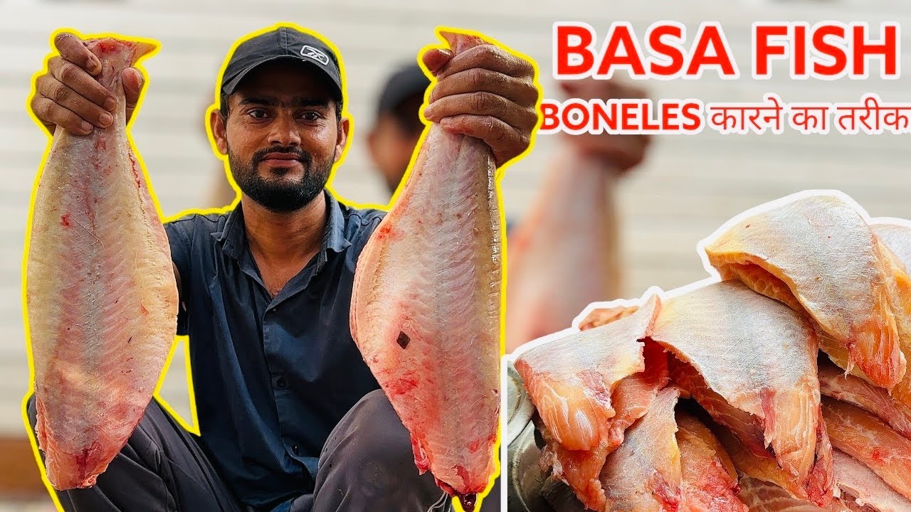 Amazing Indian Basa Fish boneless and Skinless Cutting skills of ...