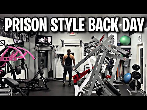 Prison style back workout using pull up bar going to complete failure ...