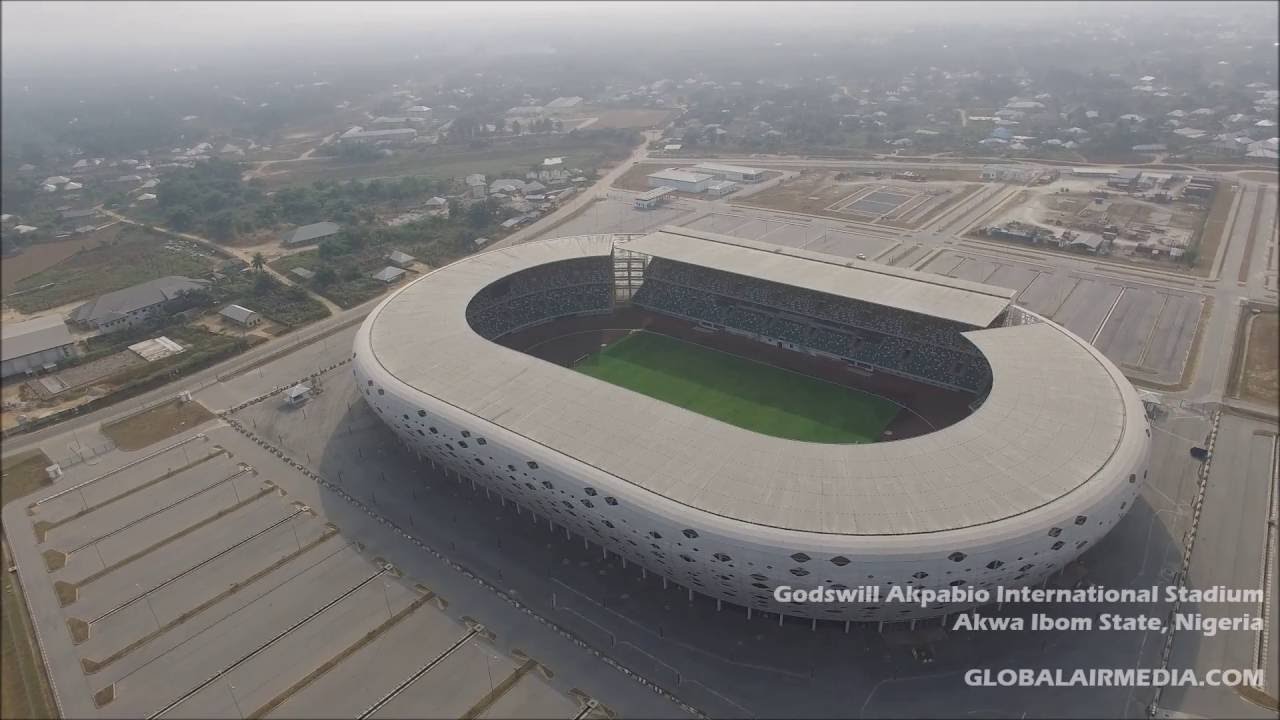 Godswill Akpabio (Akwa Ibom) International Soccer Stadium Nigeria Drone ...