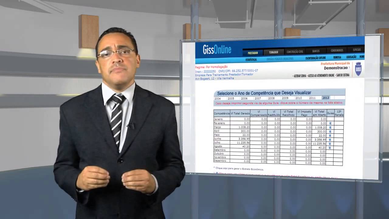 GissOnline - Conta Corrente e 2ª Via(s) - YouTube