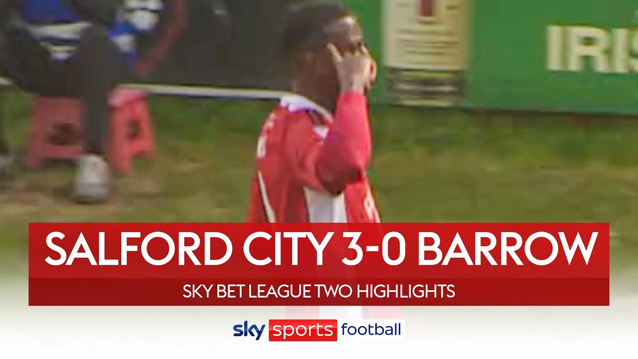 Salford dismantle Barrow! | Salford 3-0 Barrow | EFL Highlights - YouTube