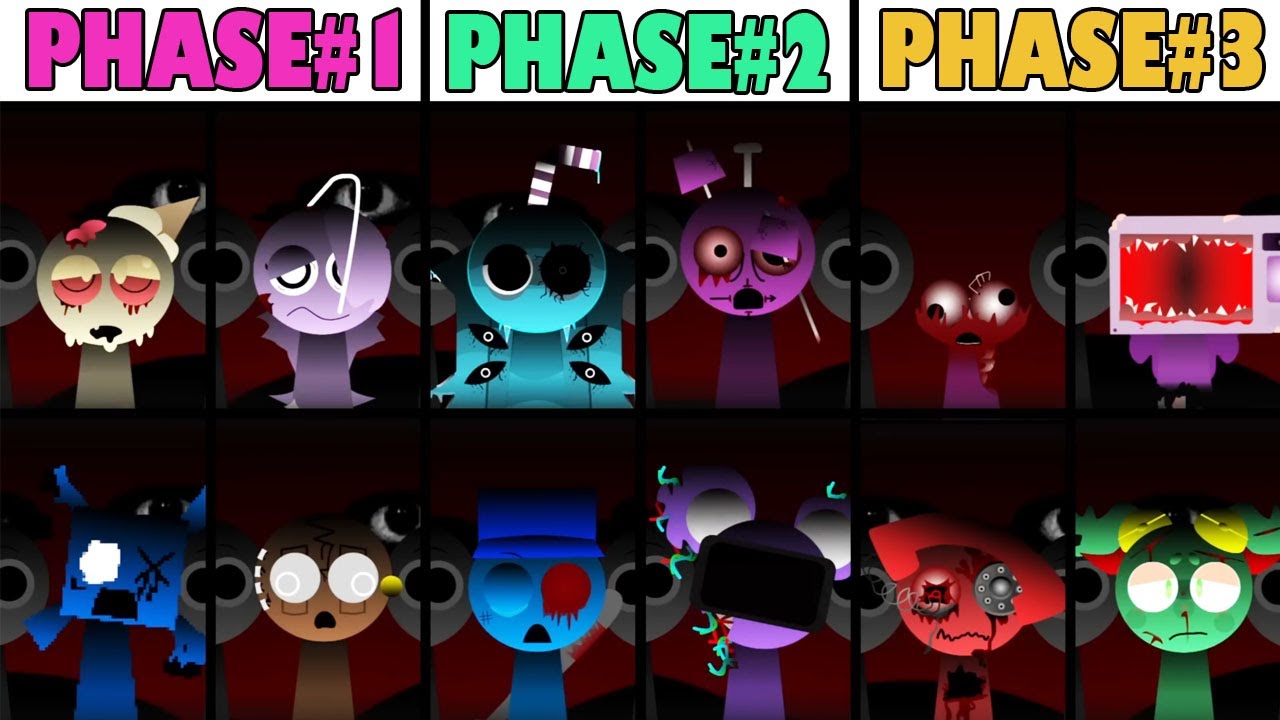 Phase 1 VS Phase 2 VS Phase 3 VS Phase 4 - New Ice Cream Sprunki 2 ...