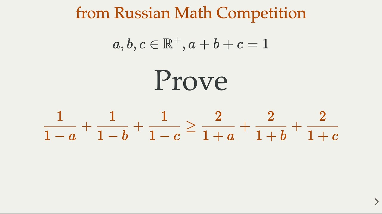 Cauchy Schwarz Inequality for Fractions - A Competitive Math Problem ...