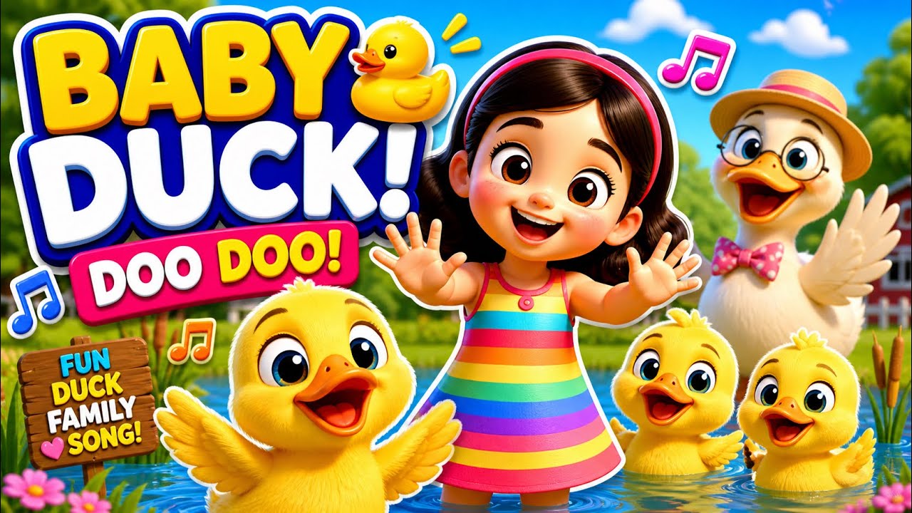 Baby Duck Doo Doo 🐤 | Duck Family Song for Kids | Fun Animal Song - YouTube