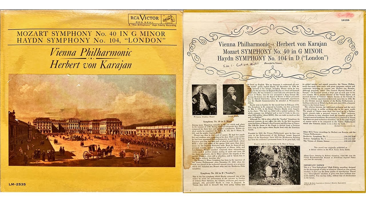 Mozart - Symphony No 40 in G Minor | Haydn - Symphony No 104 in D ...