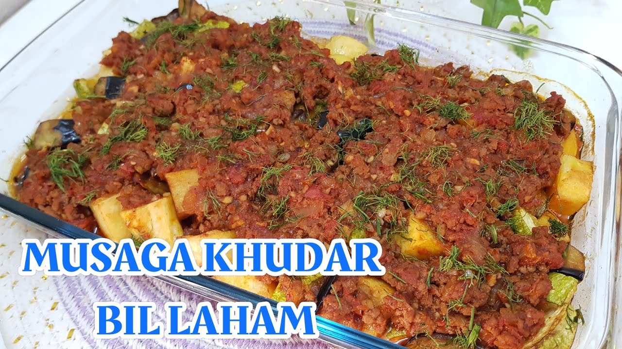 Cara membuat sayur arab || musaga khudar bil laham mafrum ||makanan ...