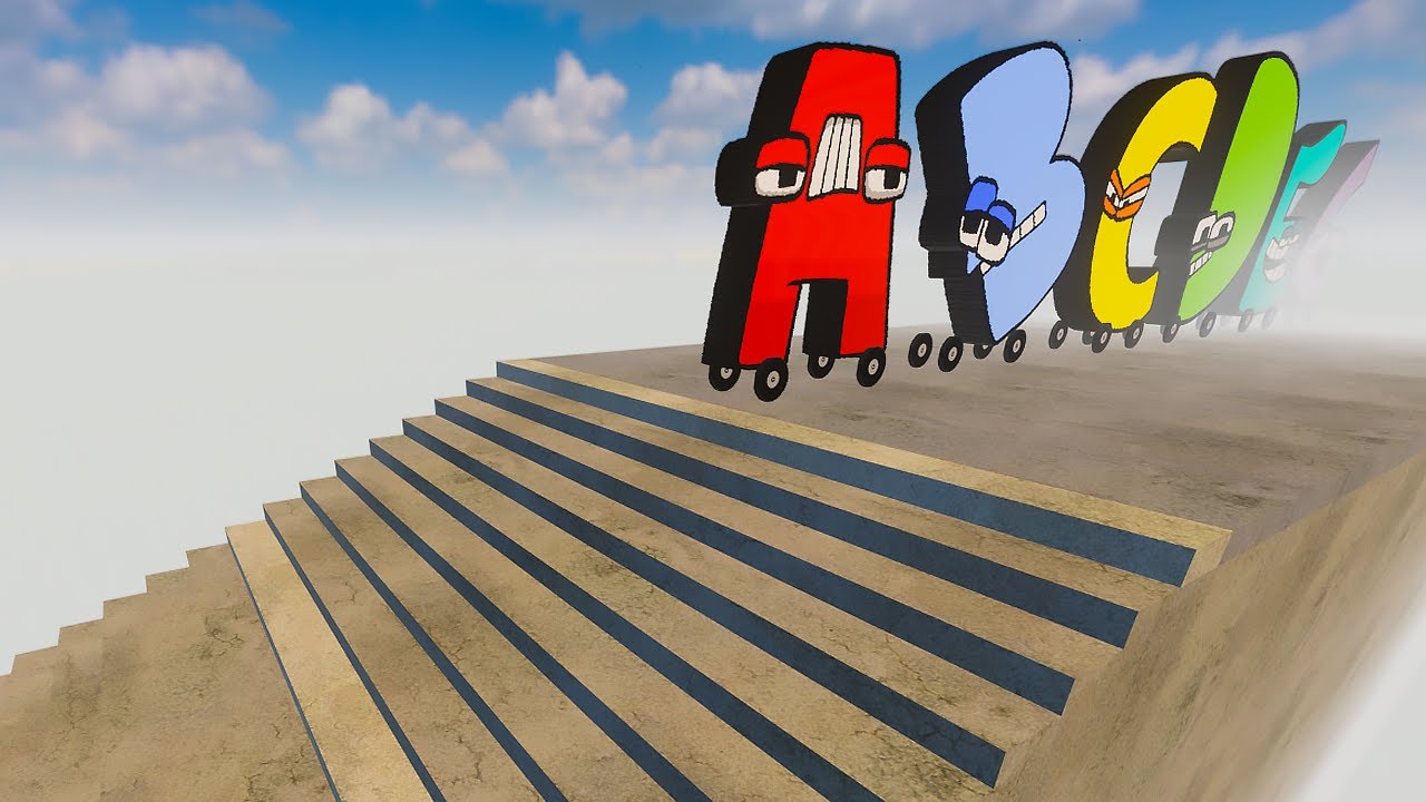 Alphabet Lore VS 1 000 000 STAIRS!!! | TEARDOWN - YouTube