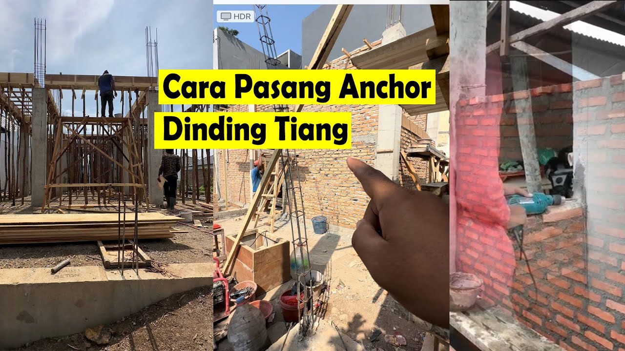 Cara Pasang Angkur Tiang Buat Kuatkan Dinding Rumah | how to install ...