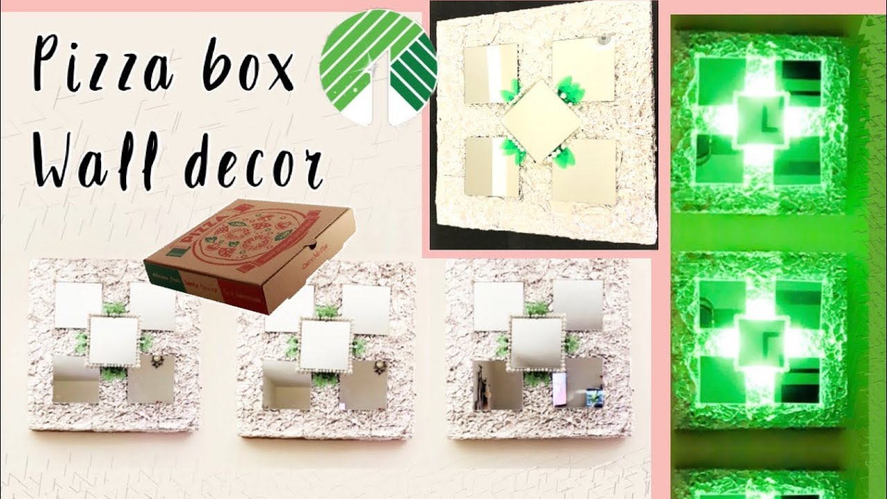 Glam pizza box wall decor | Dollar tree aluminum mirror wall decor ...