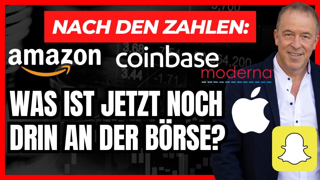 Apple, Amazon, Intel, Coinbase, Snap, Moderna uvm.: Anschnallen bitte! | Börse am Morgen ...