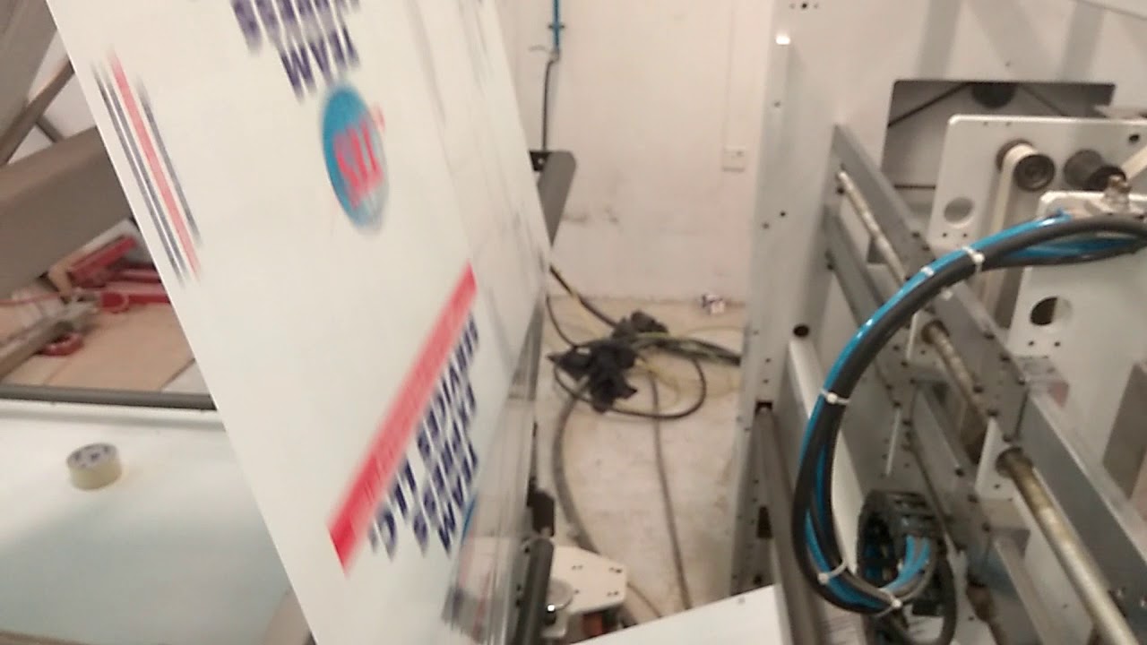 Mamata Machinery Courier bag with pocket & Gluing System Machine - YouTube