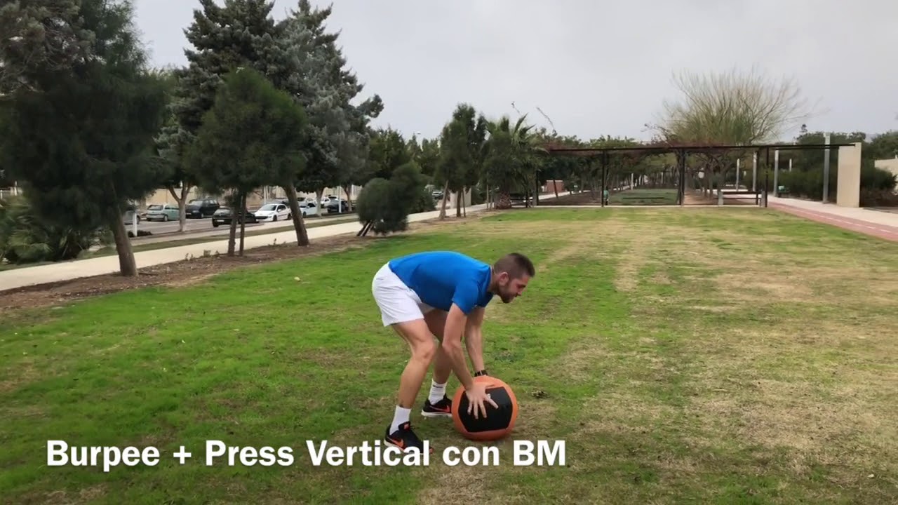 Burpee + Press Vertical con BM - YouTube