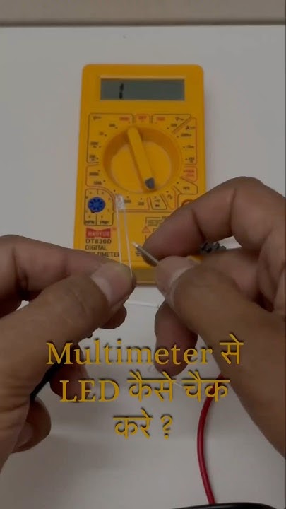 Checking LED using Multimeter | Basic multimeter uses #electronics # ...