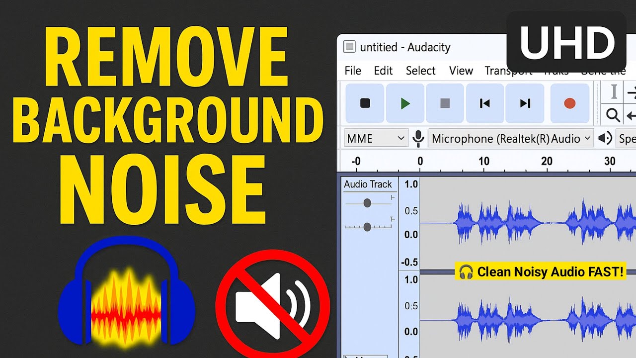 🎧How to Remove Background Noise Using Audacity | Clean Audio for Free ...