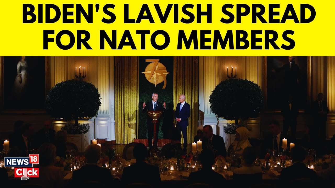 Joe Biden Toasts 75 Years Of NATO At White House Dinner |Dinner For ...