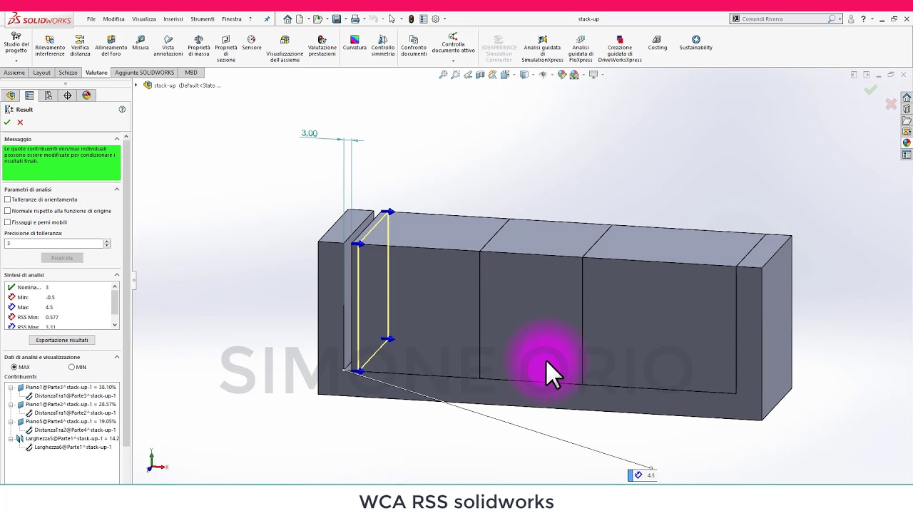 PARALLELISMO TOLANALYST SOLIDWORKS - YouTube