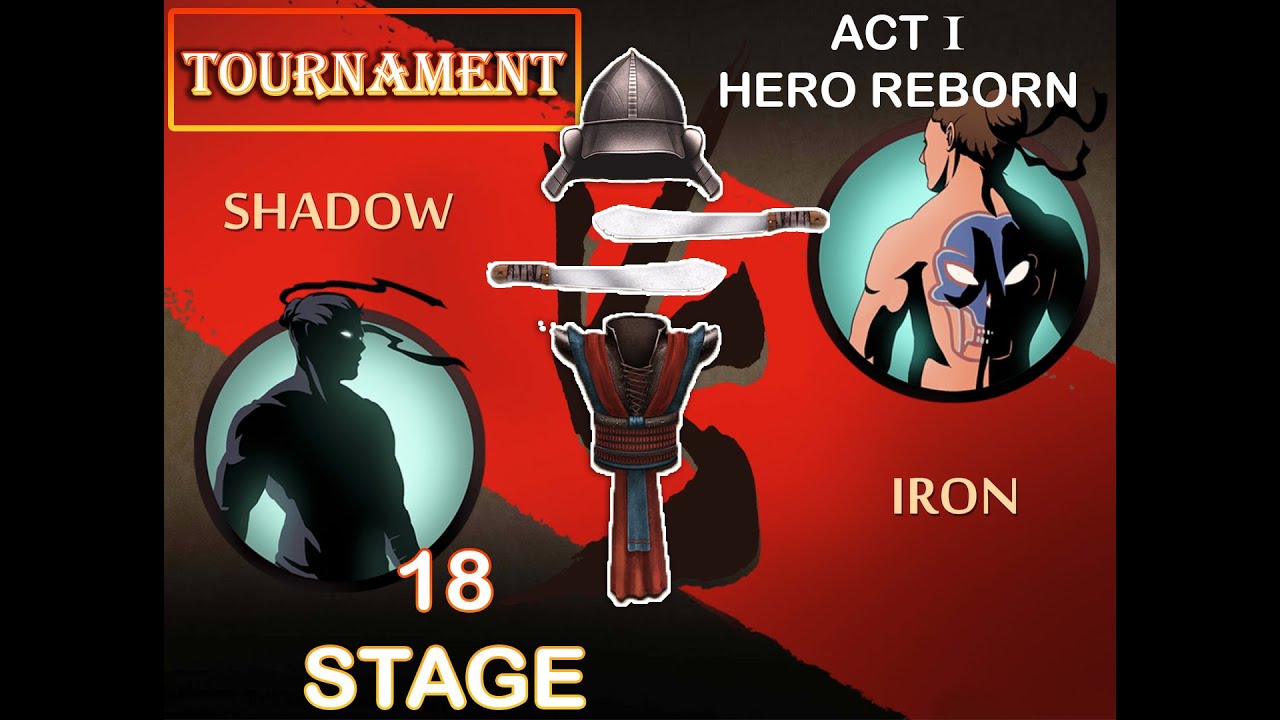 Shadow fight 2 | TOURNAMENT| STAGE - 18 | SHADOW vs IRON | D-C-D GAMING ...