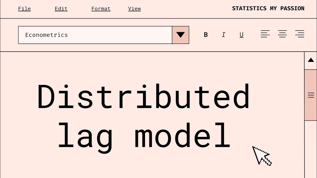 Distributed lag model in statistics - YouTube