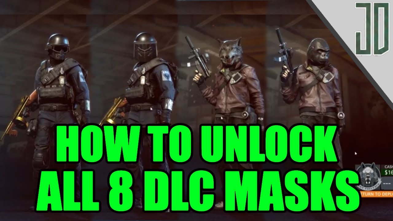 BF Hardline How to Unlock All Masks Rabbit, Gorilla, Tactical, Riot ...