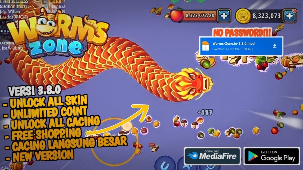 Worms Zone lo Hack Mod Auto Kill Worms ! worms zone lo kill ! #1 # ...