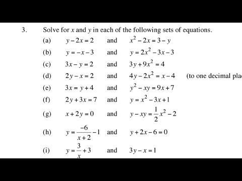 Simultaneous Equations ( with Exponent) Grade 11| Practice - YouTube