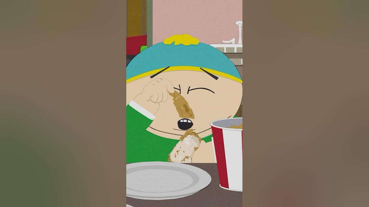 Eric Cartman Eats All Of The Fried Chicken Skin Youtube