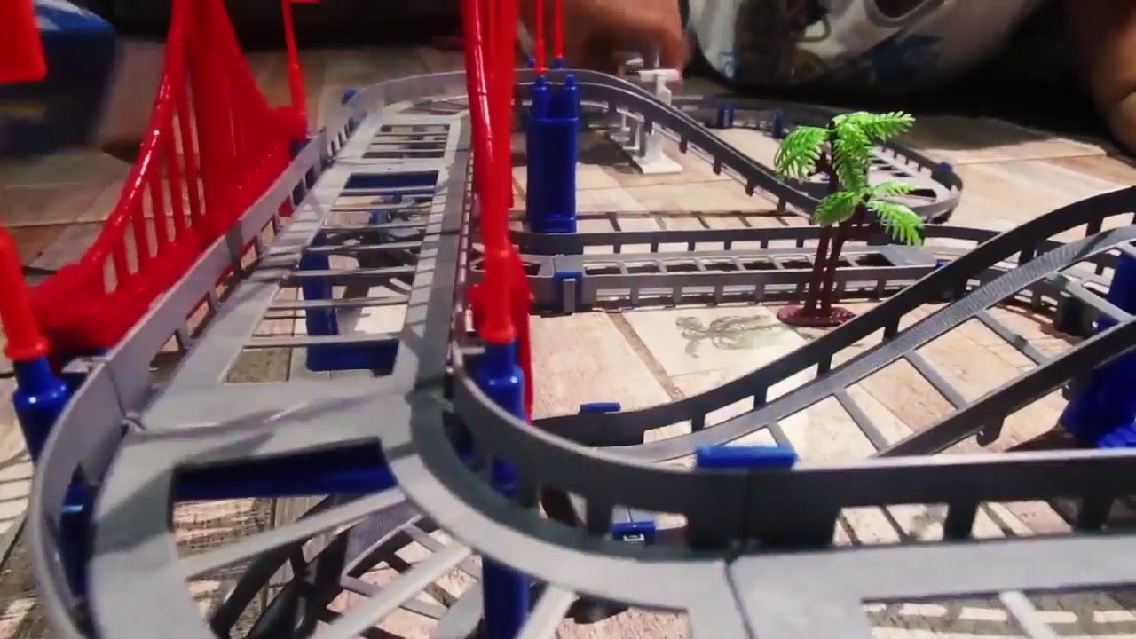 PLAY DIARY | Mini Bridge Racing, Toddler Train Sets - YouTube