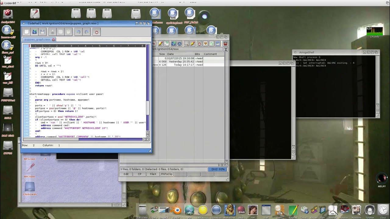 NetRexx AmigaOS ARexx Port sharing demo. - YouTube