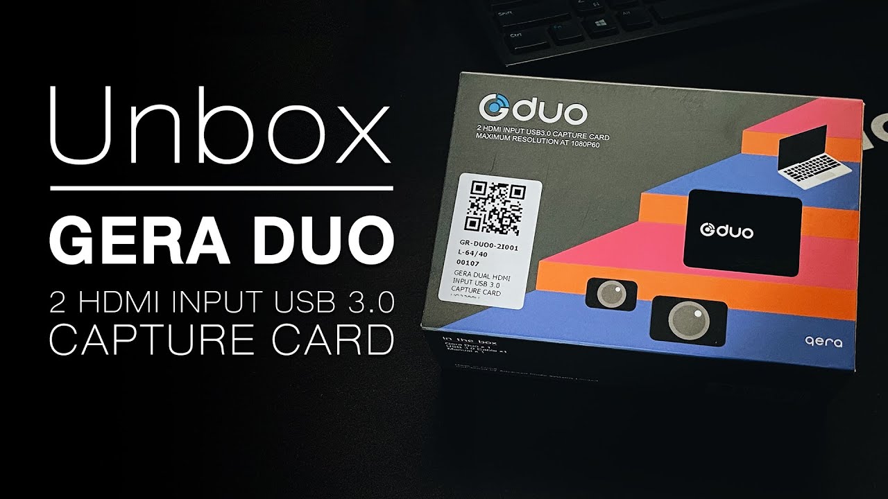 Unbox Gera DUO Capture Card 2 HDMI Input USB 3.0 - YouTube