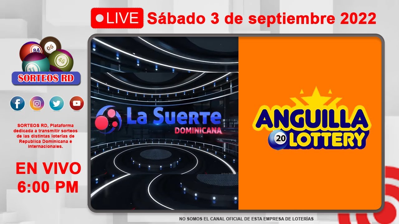 Loteka y la Primera en vivo 🎰 │ Sábado 3 de septiembre 2022 – 7:55 PM ...