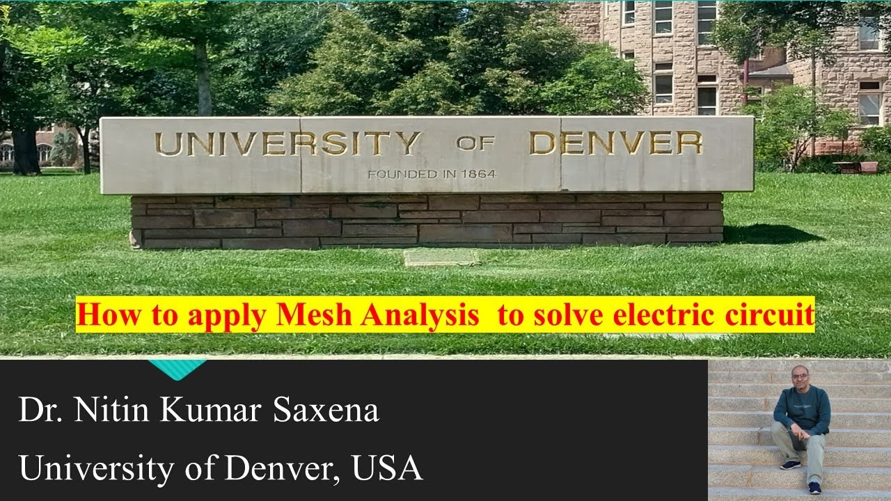 How to apply Mesh analysis in Electric Circuit - YouTube