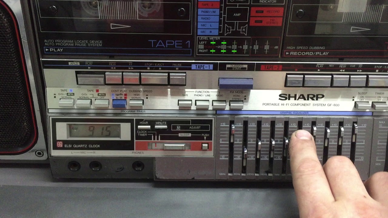 Магнитола sharp GF 800 - YouTube