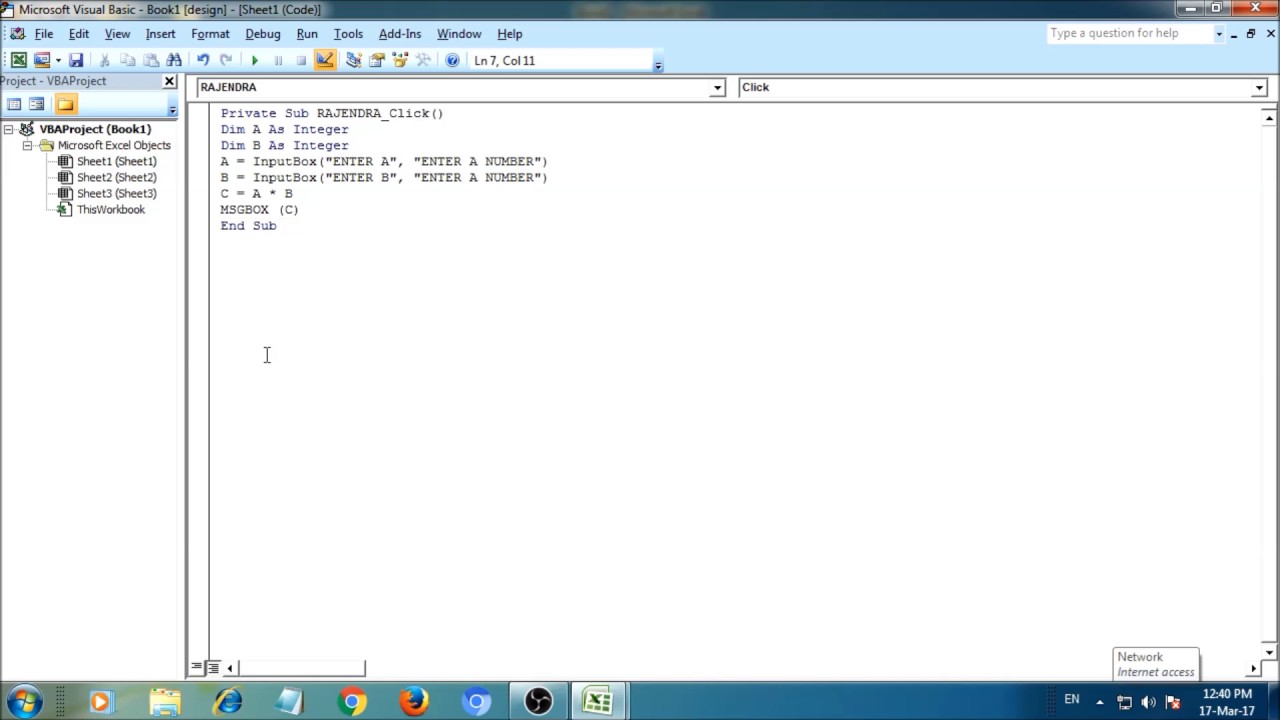 Programming With Vba Complex Arithmetic Expressions Youtube 9531
