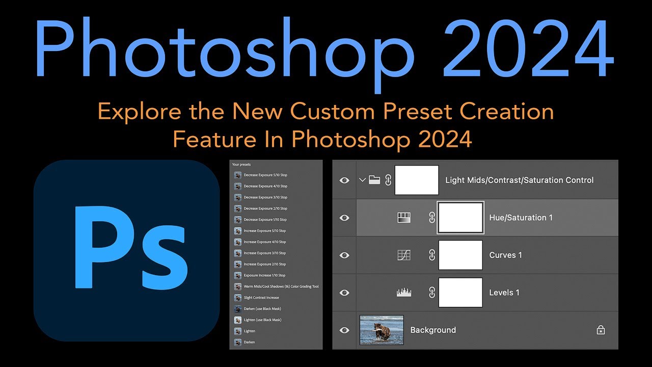 PHOTOSHOP 2024 (Explore the New Custom Preset Creation Feature in ...