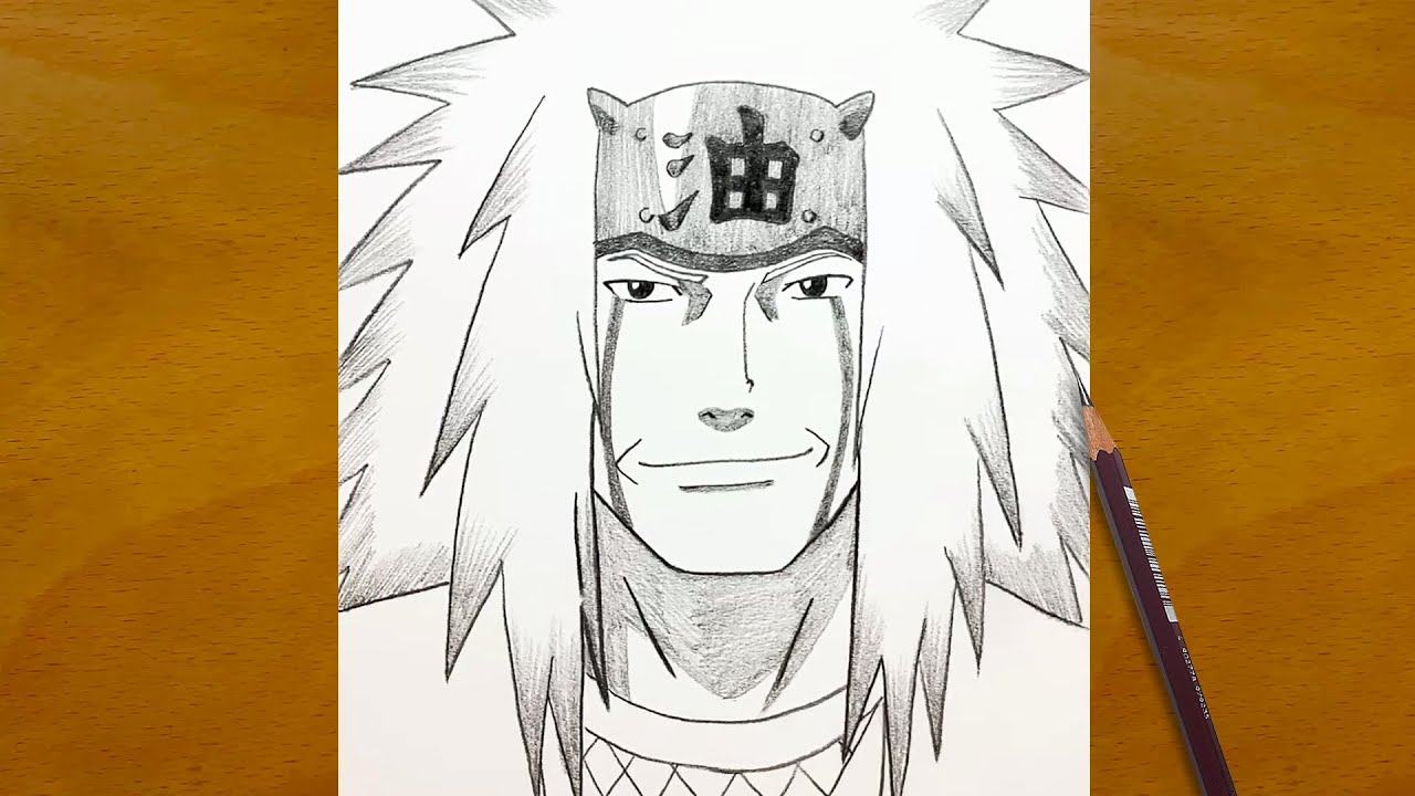 Anime Sketch | How to Draw Jiraiya from Naruto Step by Step | Pencil ...