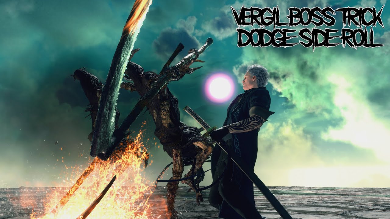 Vergil BOSS Trick dodge Side Roll & BOSS Walk - Devil May Cry 5 [MOD ...