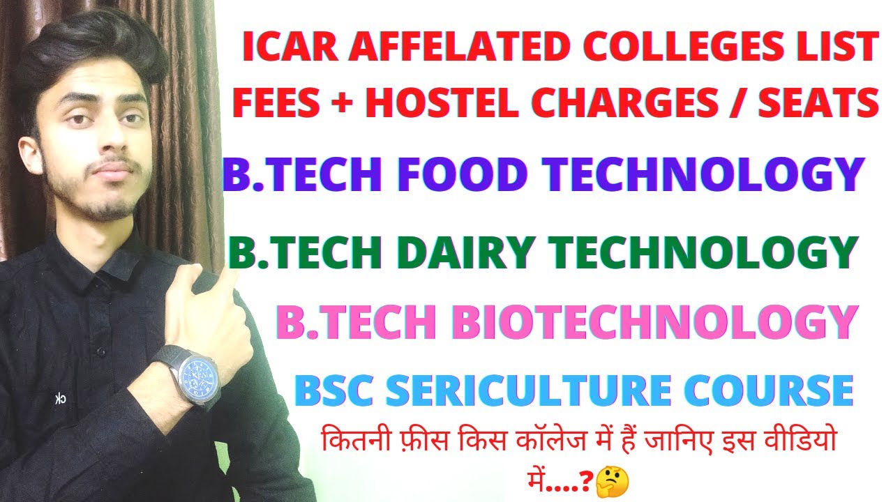 B.tech food technology, Dairy technology, biotechnology, bsc ...