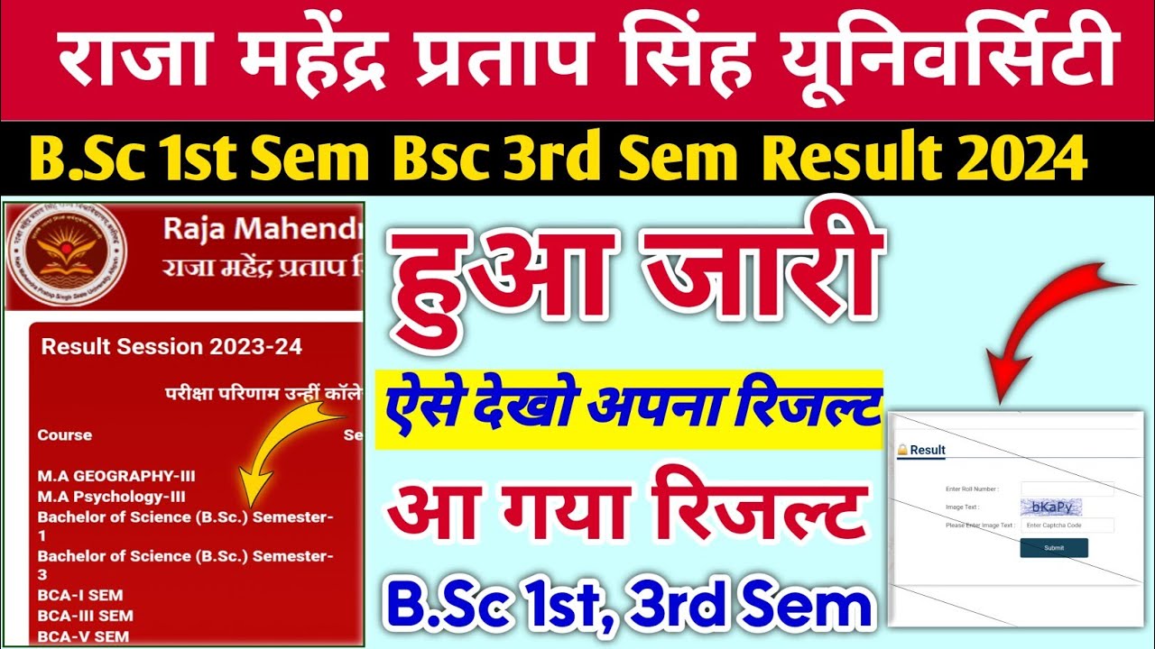 Rmpssu result 2024 | Rmpssu bsc 1st sem result 2024 | rmpssu bsc 3rd ...