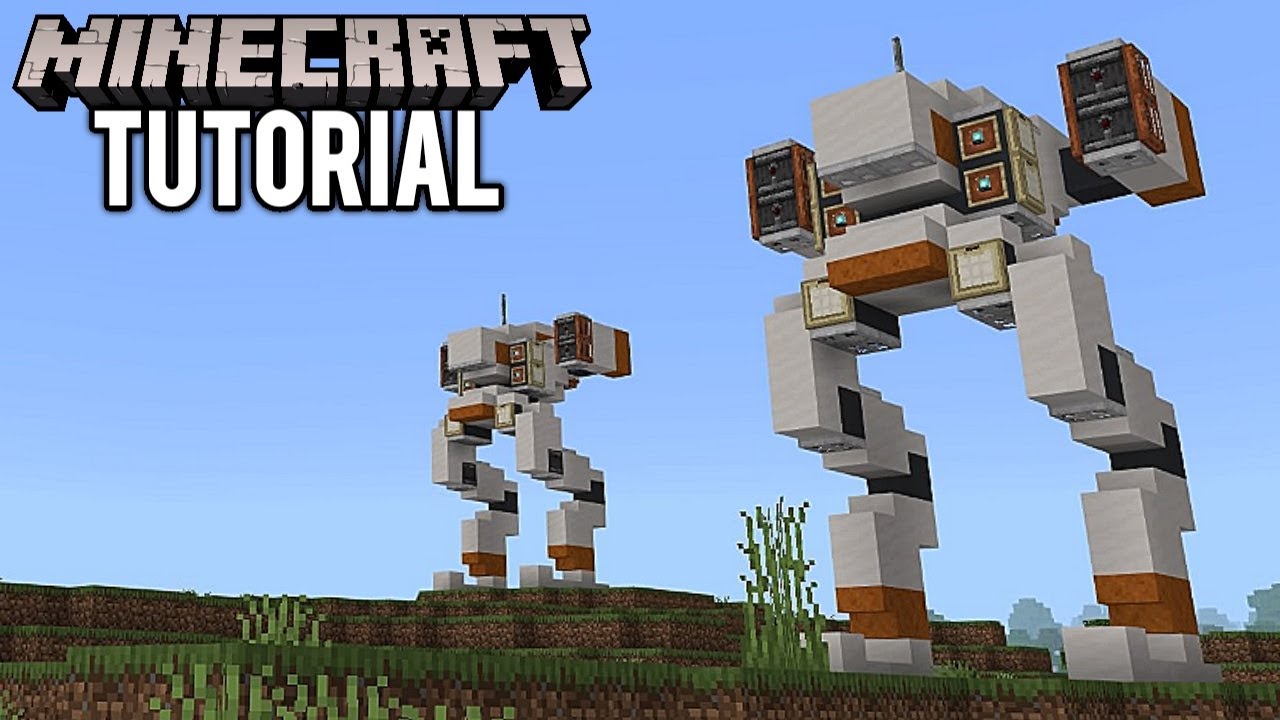 MINECRAFT : Steel Vulture Mech Build Tutorial - YouTube