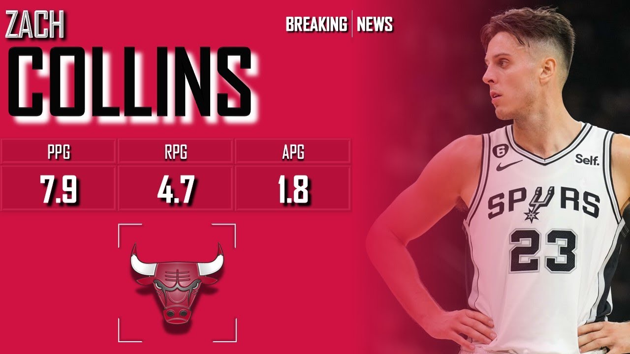 𝐁𝐑𝐄𝐀𝐊𝐈𝐍𝐆 𝐍𝐄𝐖𝐒: Zach Collins Traded To Chicago Bulls | 2024 NBA Season ...