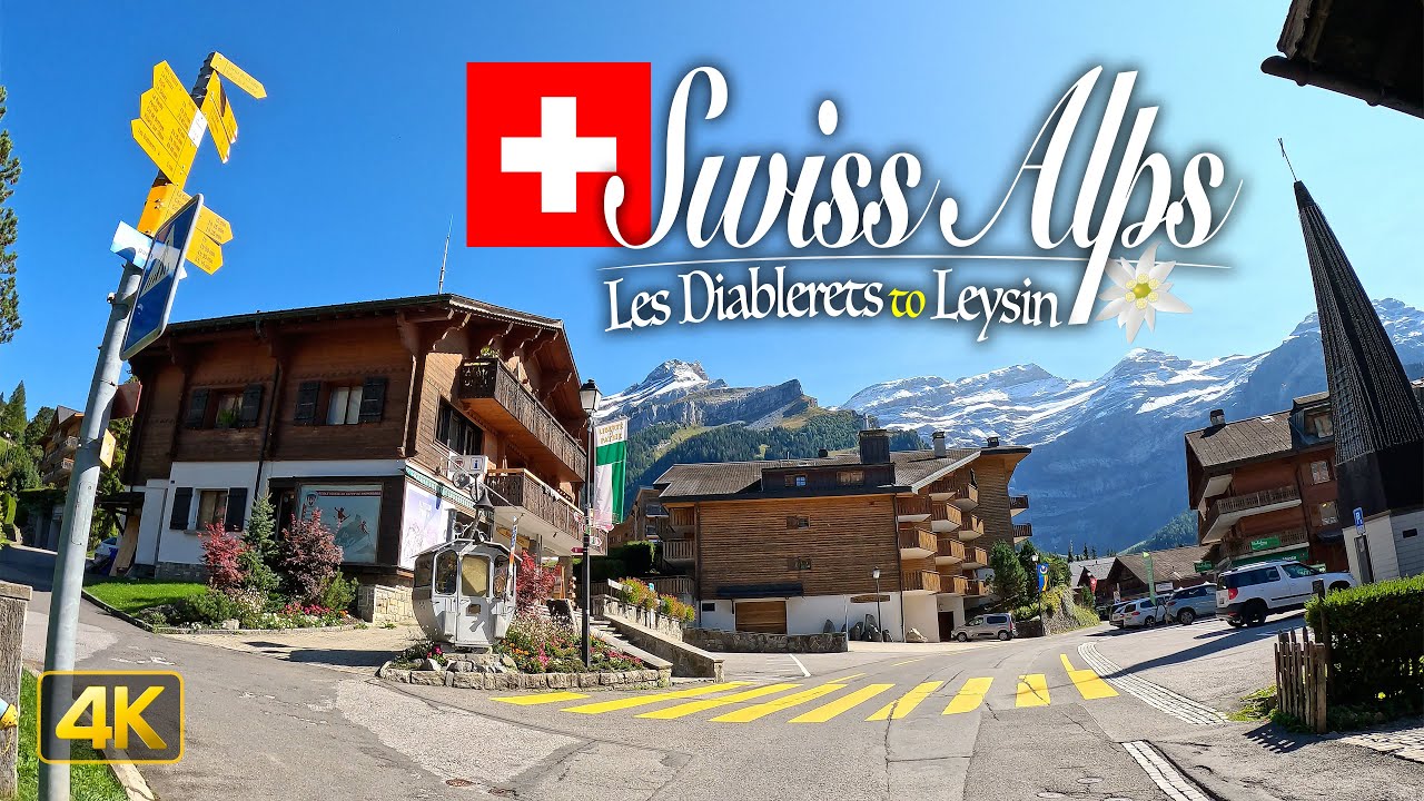 Scenic Drive through the Swiss Alps 🇨🇭 Driving from Les Diablerets to ...