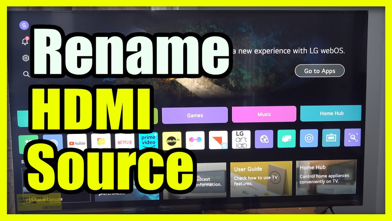 How to Rename an Input or HDMI Source on LG TV (Easy Tutorial) - YouTube