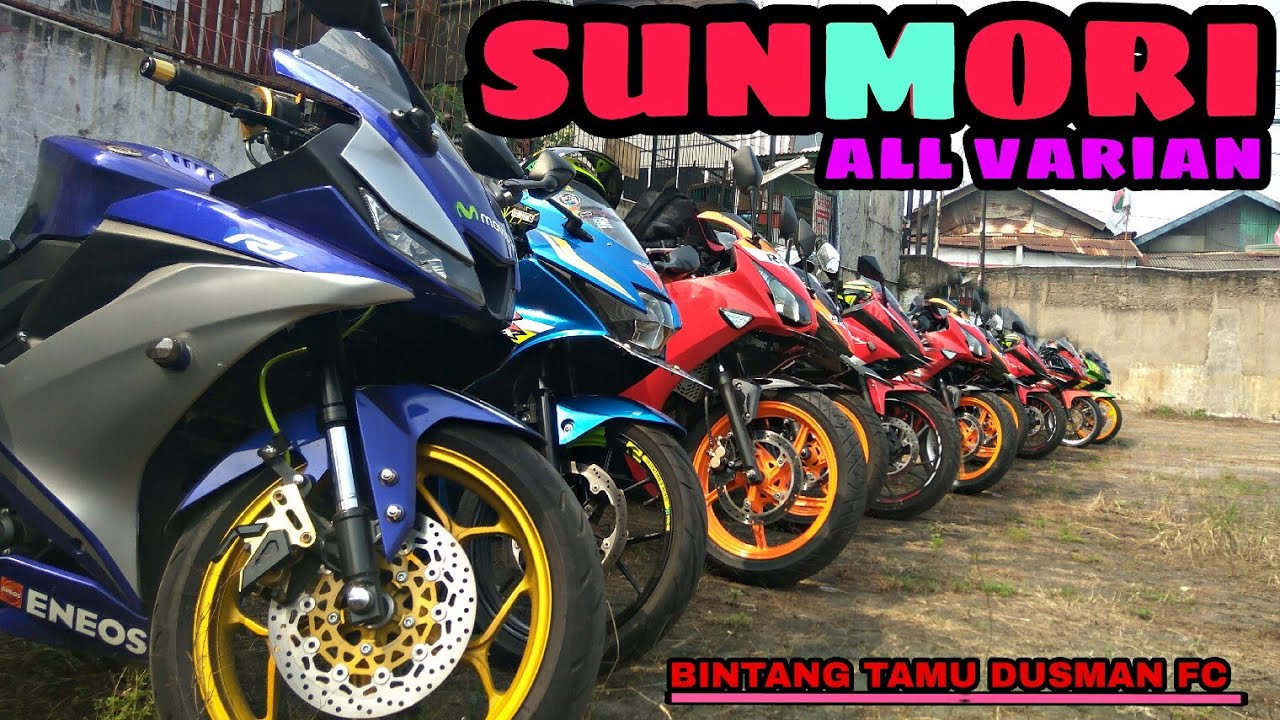 SUNMORI GABUNGAN NINJA RR CBR DAN GSX R - YouTube