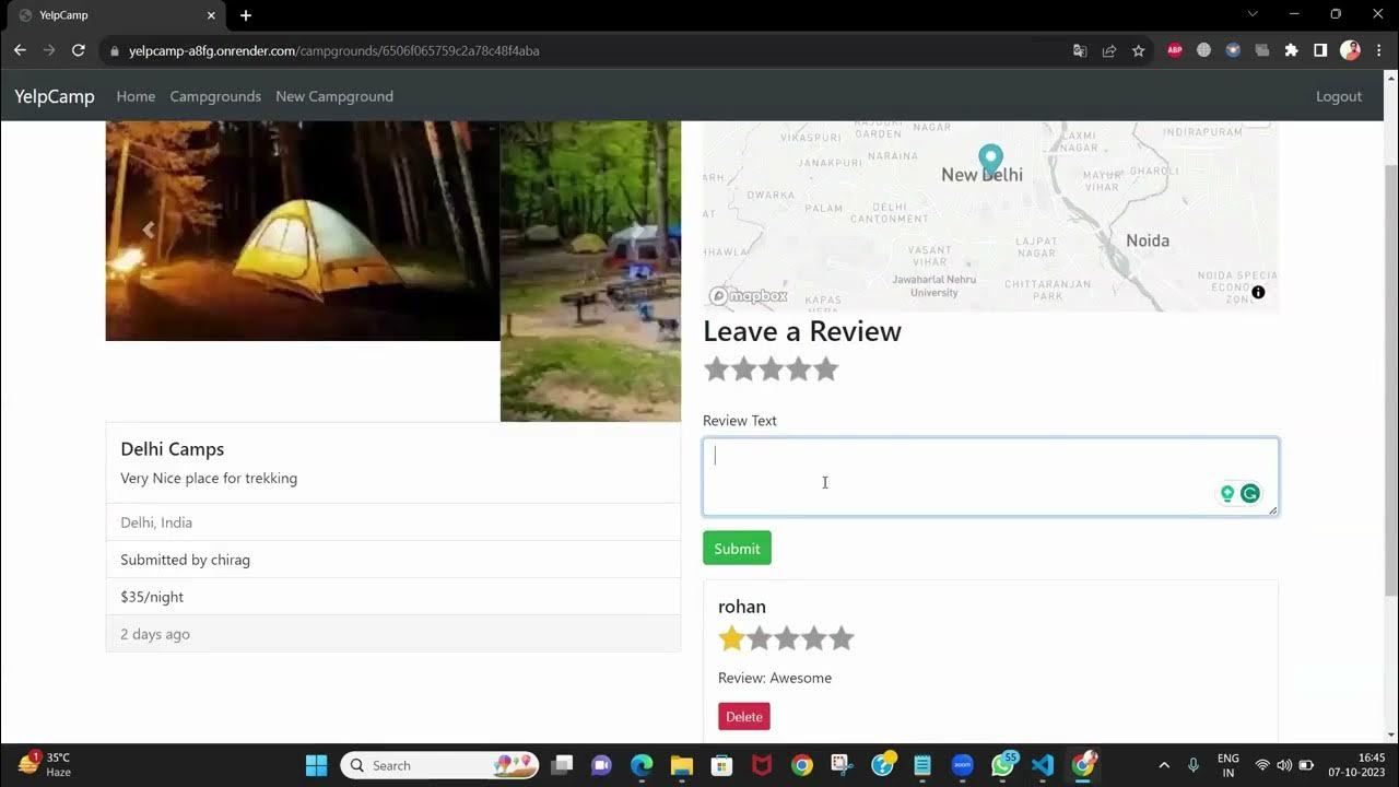 YelpCamp Project Video with CodeBase - YouTube