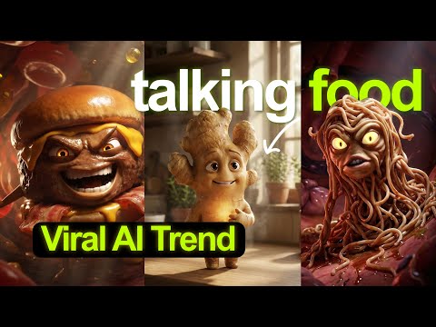 Talking FOOD 😱 Viral AI Trend ✅ How to Make Viral Object Talking Videos