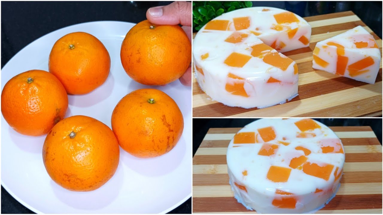 মন ভালো করার মত রেসিপি অরেঞ্জ মিল্ক পুডিং | Orange Jello milk pudding ...