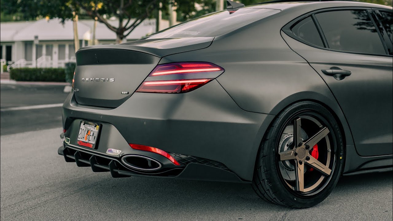 Veloce Kit Type-R (Part 2) - Rear Diffuser and Spats for Genesis G70 ...