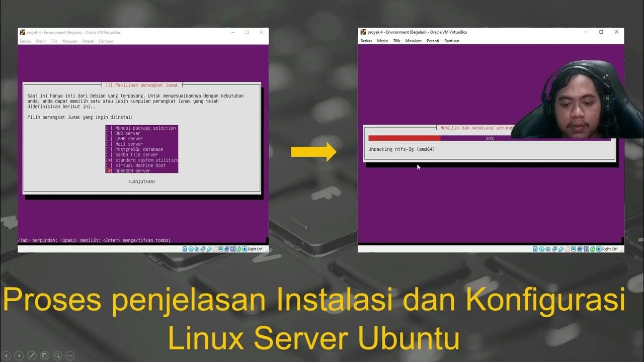 instalasi web server pada linux server - YouTube