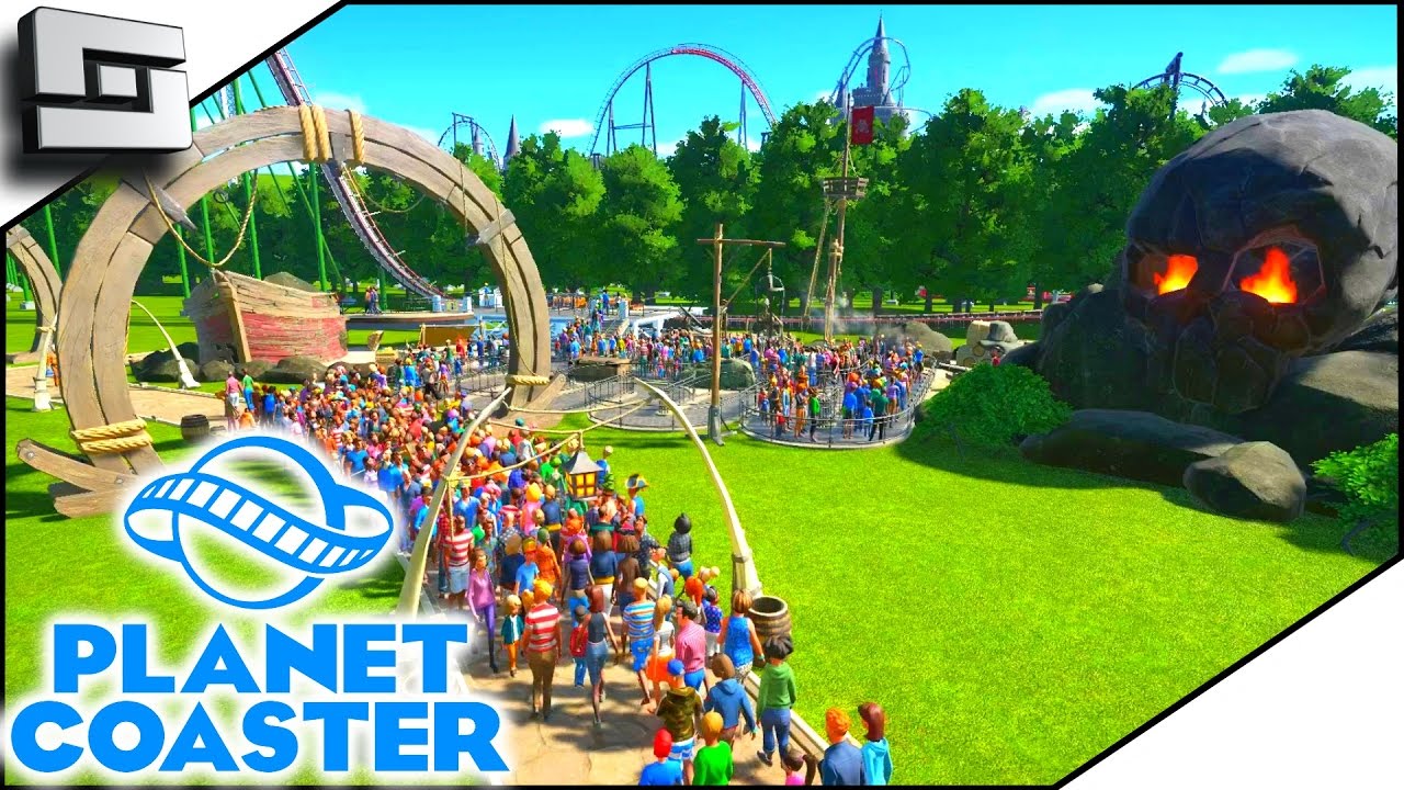 PIRATE PARK IS POPULAR! - Planet Coaster Gameplay #14 | Sl1pg8r - YouTube