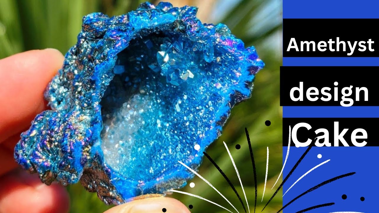 Geode cake. Amethyst cake - YouTube
